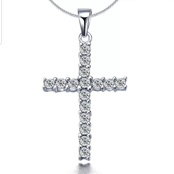 silver cross Pendant necklace | Jewelry | Silver Simple Cross Pendant ...